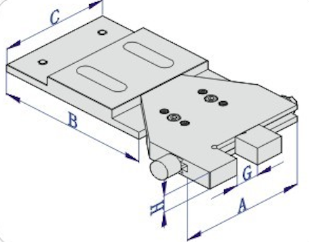 WEDM clamp tools, precision WEDM vise,Wire EDM fixture board adjustable